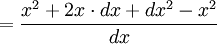 Derivatives as dy/dx