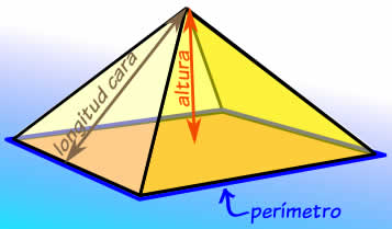 Pirámide cuadrada girando